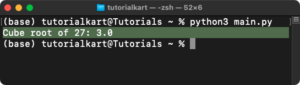 Numpy Cbrt Cube Root Or Each Element In Array